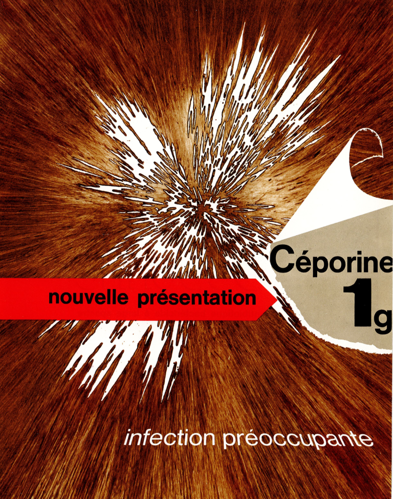 Ceporine® (cephaloridine), from Laboratoires Glaxo (Paris), 1971 ...