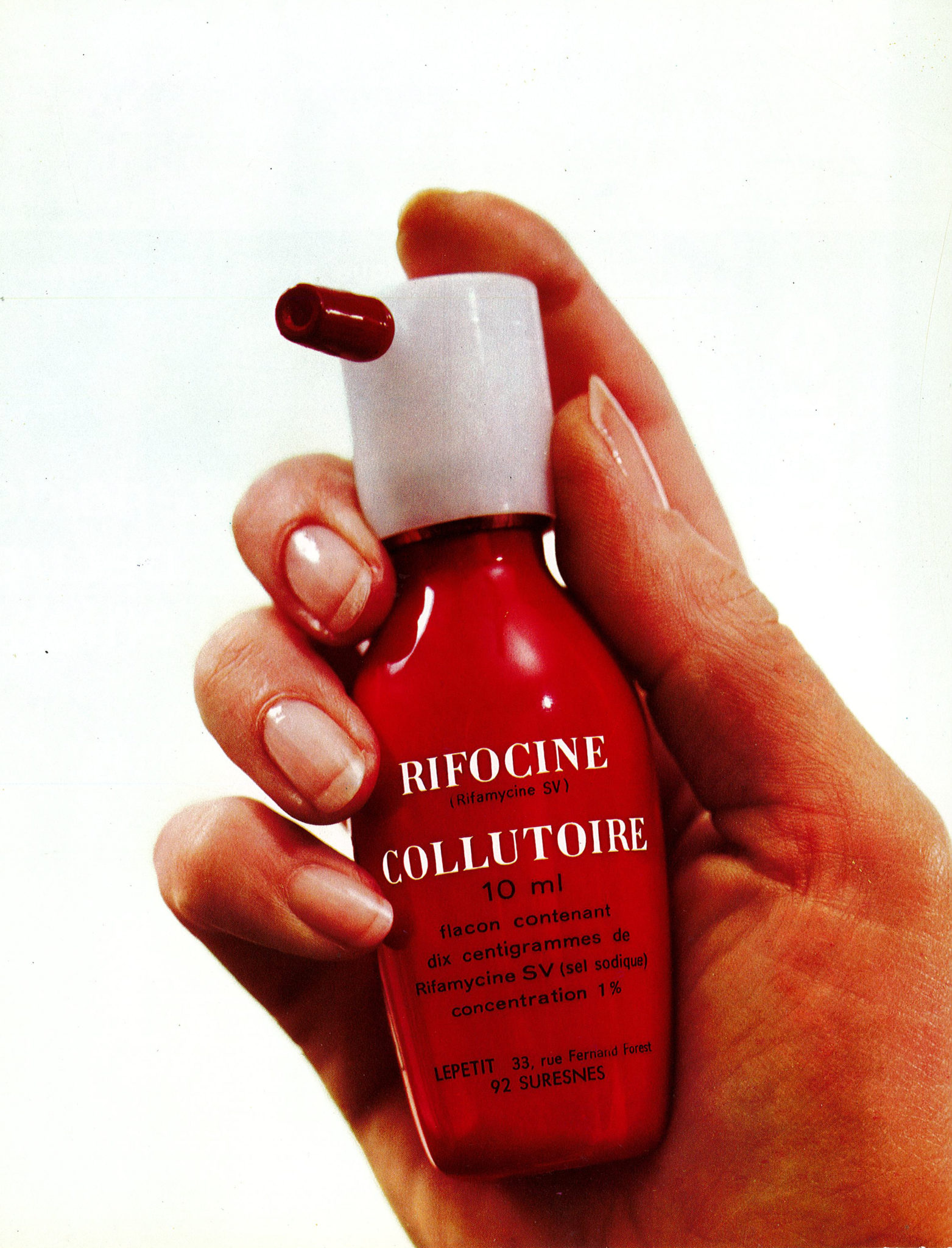Rifocine® (Rifamycin SV), from Laboratoires Lepetit (Suresnes, F), 1971 ...