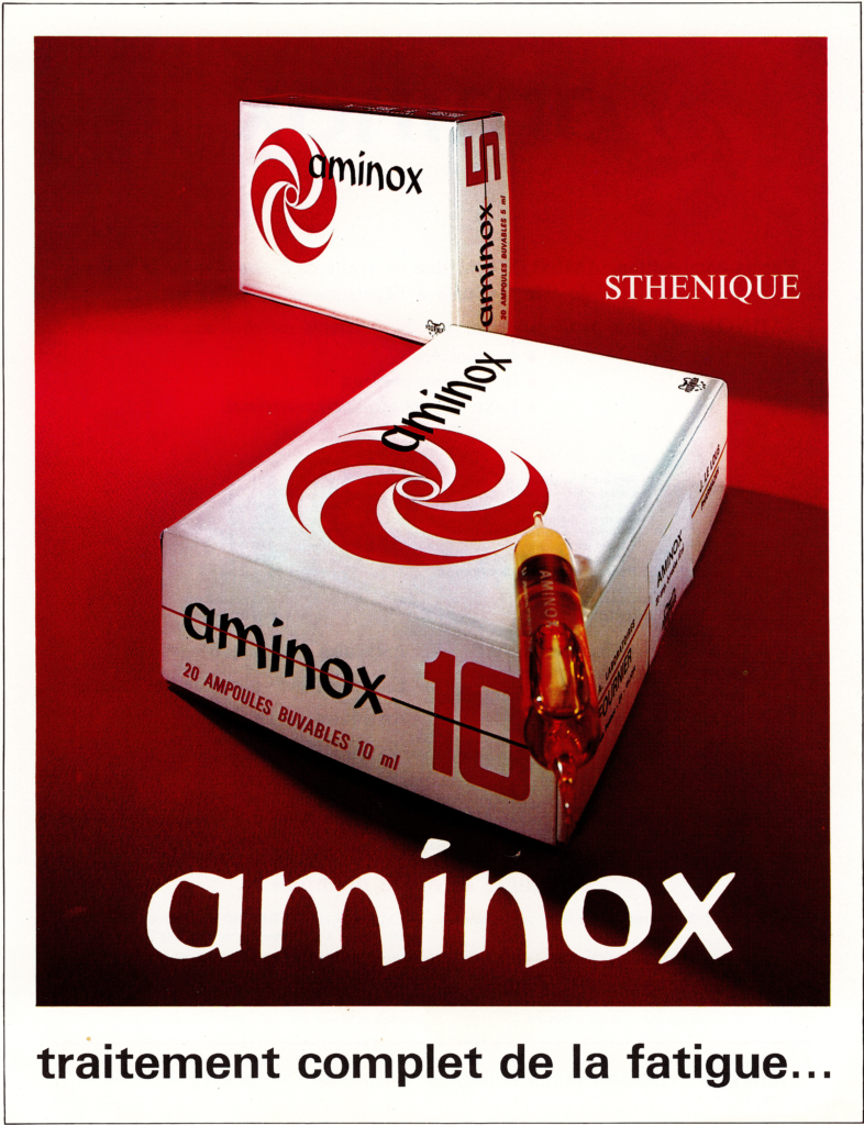 Aminox®, from Laboratoires Fournier (Dijon), 1971 - Oncowitan